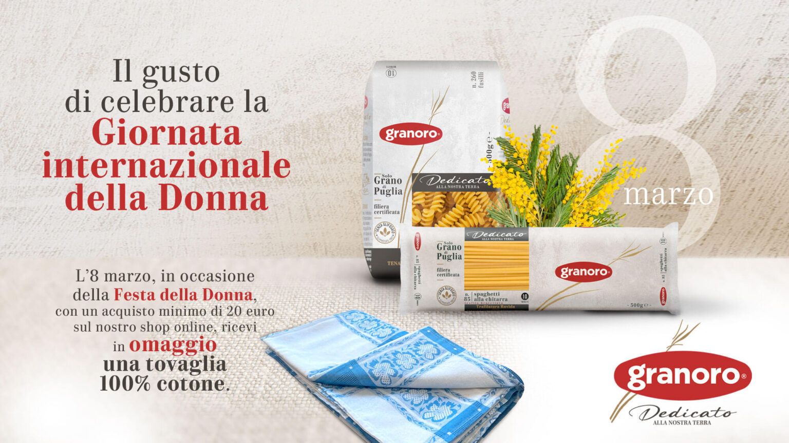 Granoro - Pasta with only wheat from Puglia